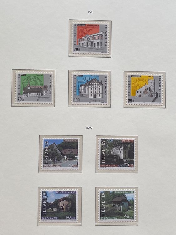 Pro Patria 2001-2002 ungestempelt (Neu (gemäss Beschreibung)) in Winterthur für CHF 2 – mit ...