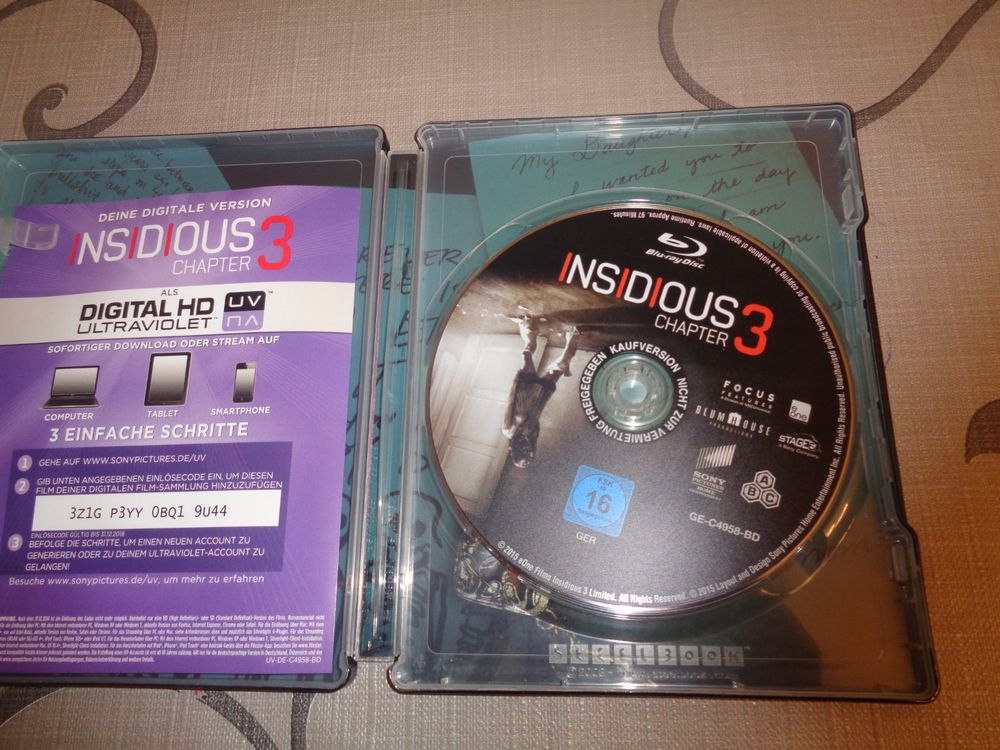 Insidious - Chapter 3 STEELBOOK BLU-RAY | Kaufen auf Ricardo