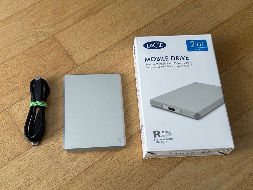 LaCie Externe Harddisk 2TB USB-C silver mit Garantie wie neu (Neu ...