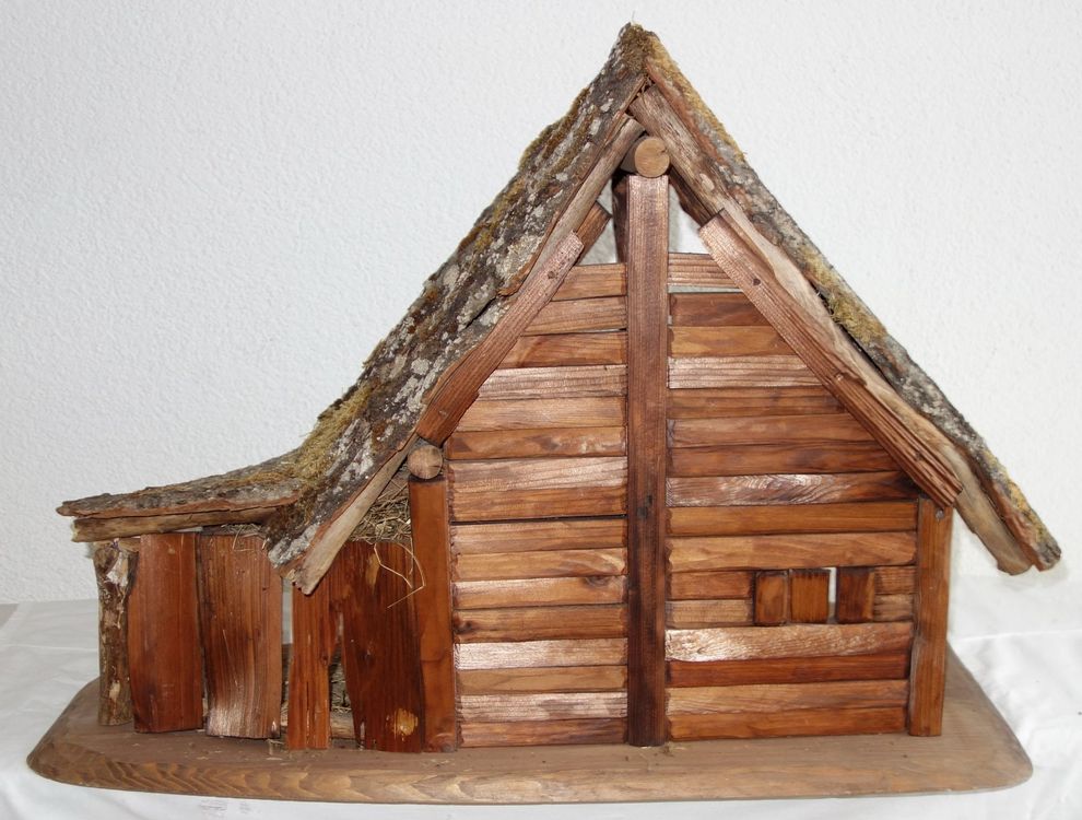 Krippe zu Huggler Serie Christnacht 14cm von Heimatwerk 1974 (Gebraucht ...