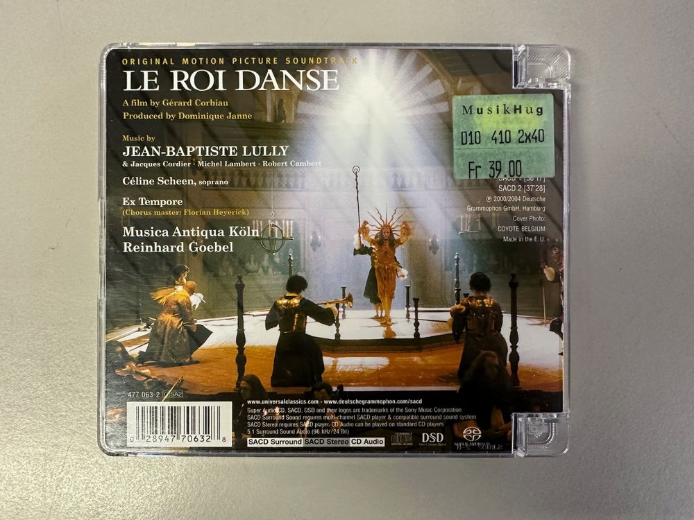 Le Roi Danse Soundtrack DSD Super Audio 2-CD REINHARD GOEBEL (Gebraucht ...