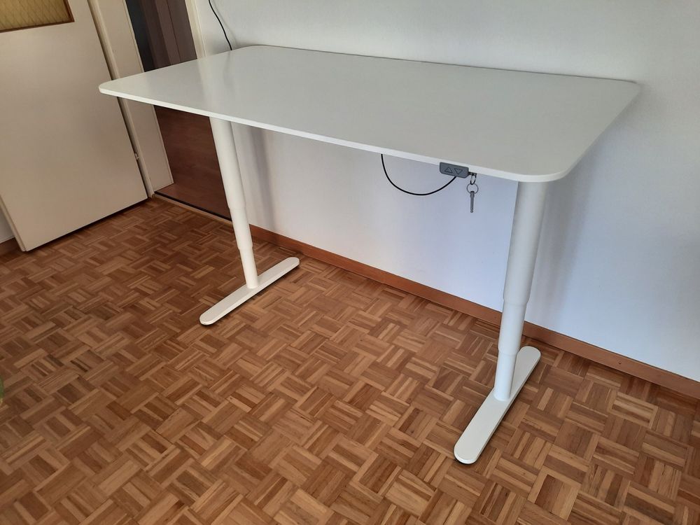 Ikea Schreibtisch Bekant 160 x 80, Höhenverstellbar (Gebraucht) in für ...