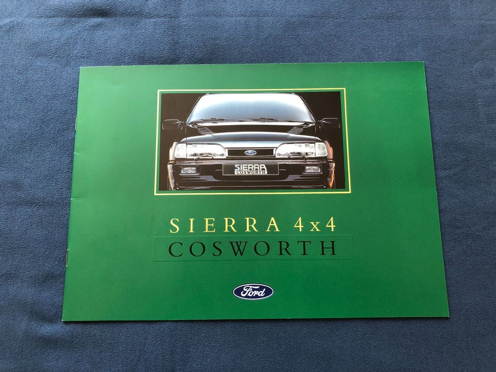 Prospekt Ford Sierra 4x4 Turbo Cosworth, 1992, Kult, selten! | Kaufen auf Ricardo
