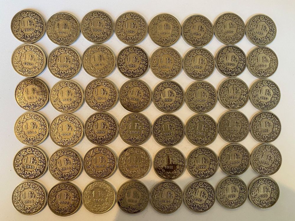 48 Stk 1.- über 100 Jahre Alt (5) (Gebraucht) in Ballwil für CHF 154 – mit Lieferung auf Ricardo ...