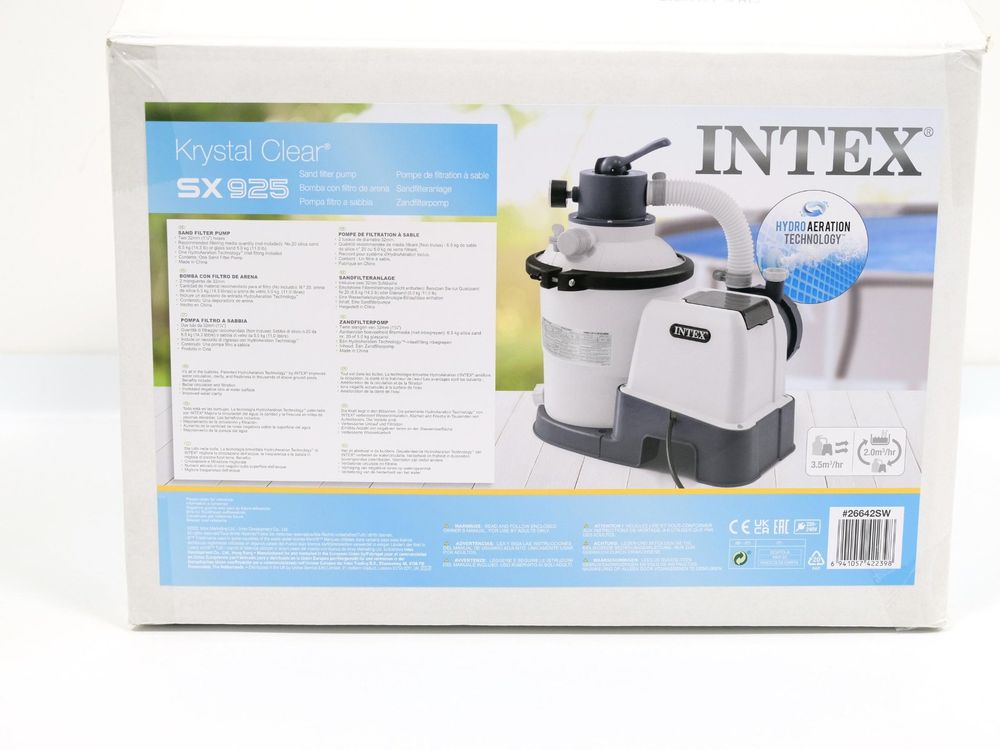INTEX SC 925 Krystal Clear Sandfilterpumpe (MOE-2295-12) (Neu und ...