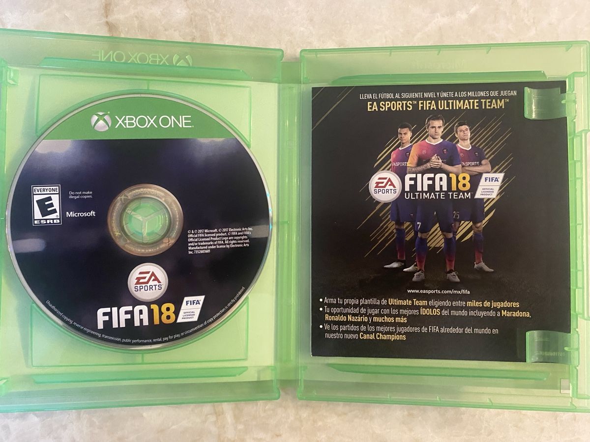 FIFA 18 Xbox One - Jeu de Foot Anglais et Espagnol (D'occasion) à Gland ...