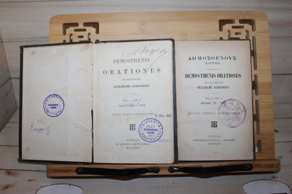 Demosthenis Orationes ex recensione Guilielmi Dindorfii.2 Bd (Gebraucht ...