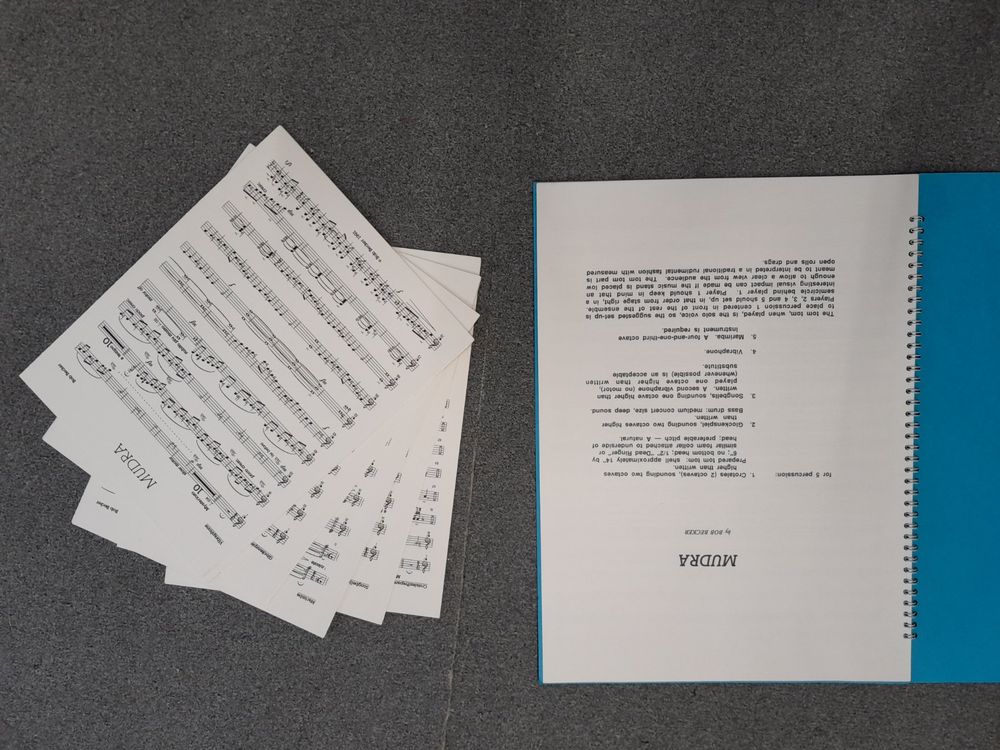 Mudra für 5 Schlagzeuger – Bob Becker – Partitur und Stimmen (Gebraucht) in Hinwil für CHF 45 ...