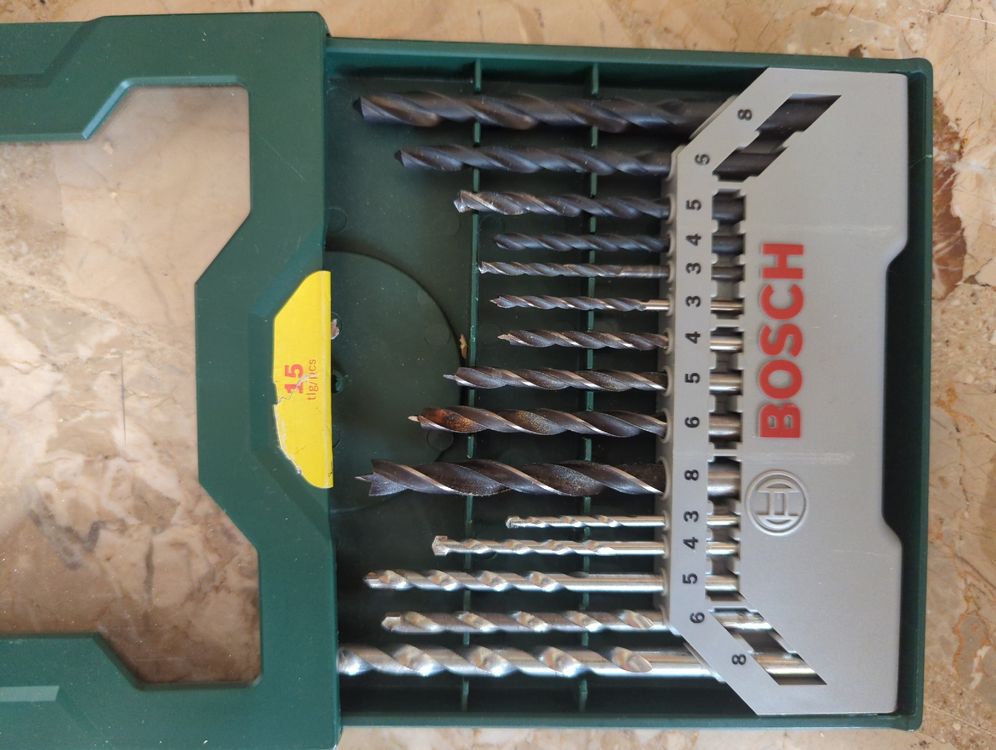 BOSCH Drill Bit Set for Metal, Wood, concrete: 3,4,5,6,8 | Kaufen auf ...