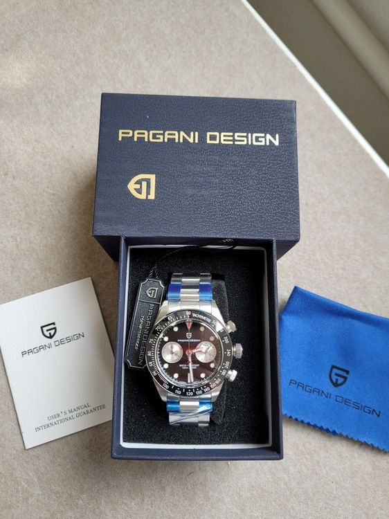 Pagani Design PD-1718 Seiko VK64 Uhrwerk Chronograph "Panda" (Neu und ...