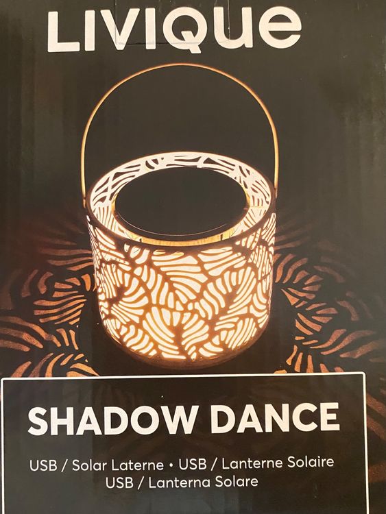 Lanterne solaire/USB Livique Shadow Dance neuve (Neuf avec emballage d ...