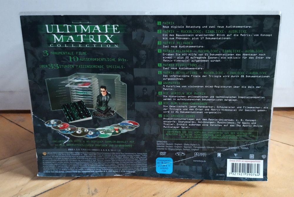 Ultimate Matrix Collection Sammler Box 10 DVD Neo Büste RAR | Kaufen ...
