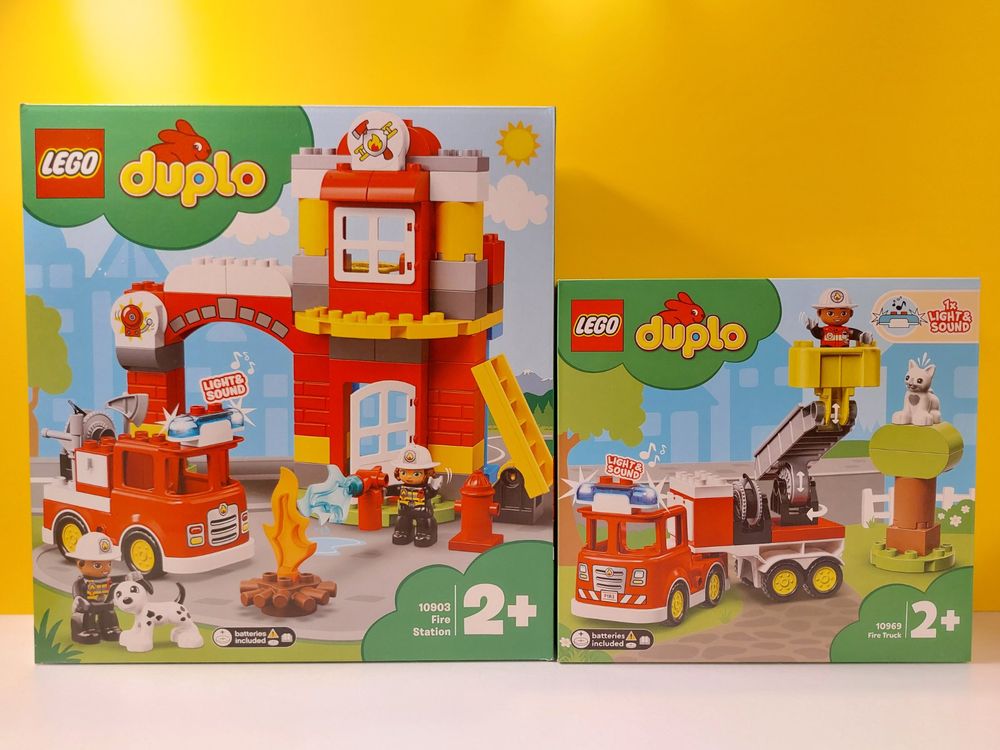 LEGO Duplo 10903 Feuerwehrwache + 10969 Feuerwehrauto NEU | Kaufen auf ...