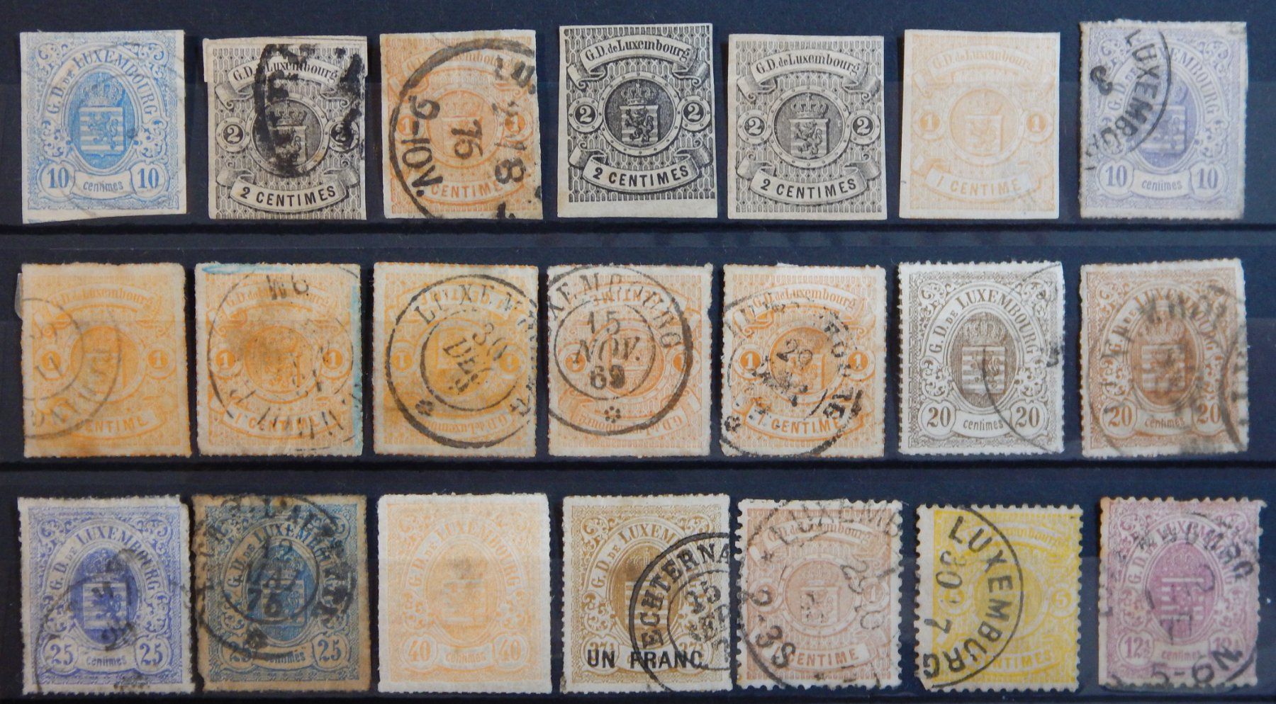 Luxemburg ex. Kat. 4-32 (*)/gest. 1850/75 Kat. 2033 Euro all (Defekt ...