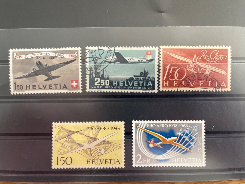 1944-1963 Flugpost CH Oblitérés et Neuf* | Kaufen auf Ricardo