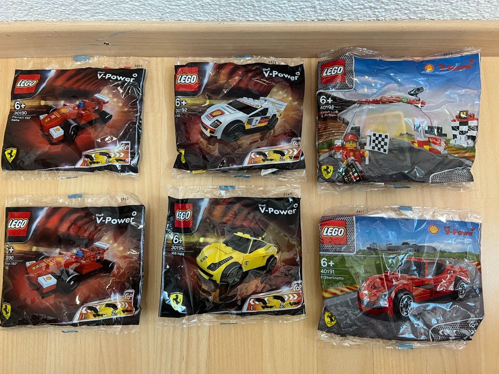 Lego Shell V-Power Ferrari, 6 Modelle NEU&OVP (Neu (gemäss Beschreibung ...