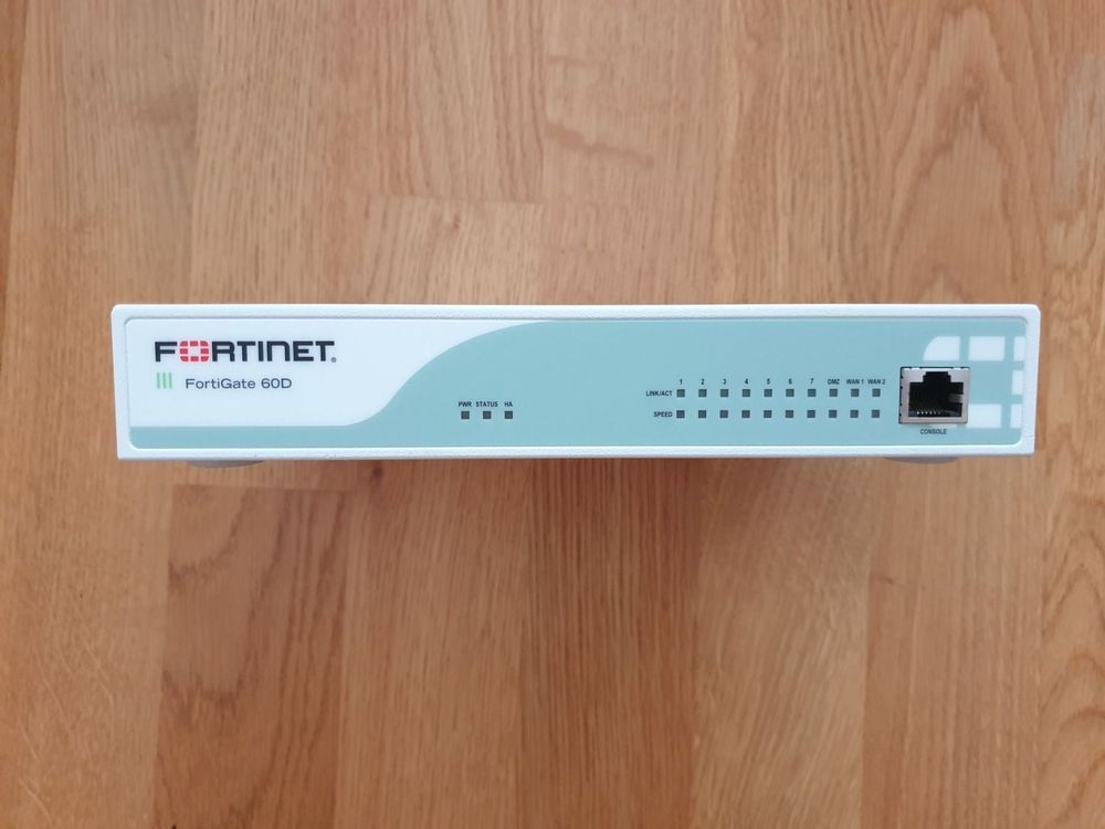 Fortigate 60D (FGT-60D) (D'occasion) à Kollbrunn pour CHF 175 – avec ...