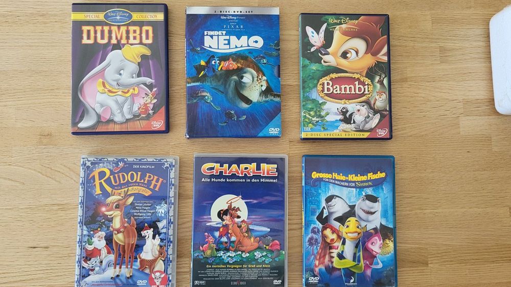 6 Kinderfilme - DVD Set (Nemo, Bambi, Dumbo...) (Gebraucht) in Buchrain ...