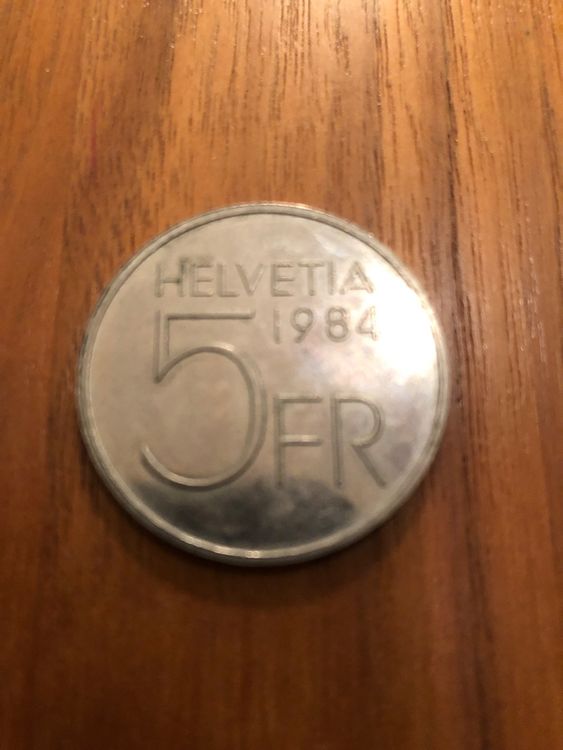 5 Franken Gedenkmüntze Helvetia 1984 | Kaufen auf Ricardo