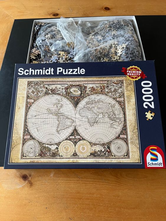 Puzzle Schmidt 2000 Teile Weltkarte | Kaufen auf Ricardo