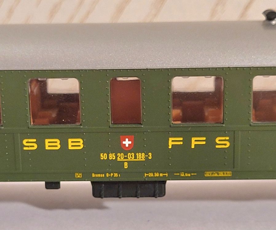 ROCO 44200 A + B - SBB - II. & III.Klasse - WAGEN (Gebraucht) in Biel/Bienne für CHF 14 – mit ...