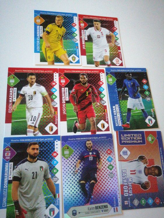 Fifa world cup wm 2022, 8 Fussballkarten (2) (Gebraucht) in Ins für CHF ...