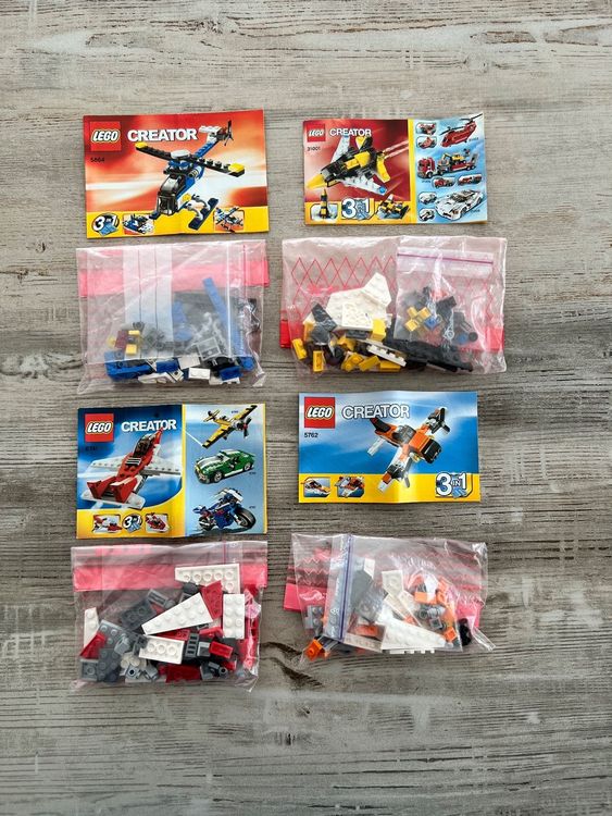 Diverse Lego Creator Sets Flugzeuge 5864/ 5762/31001/ 6741 | Kaufen auf ...