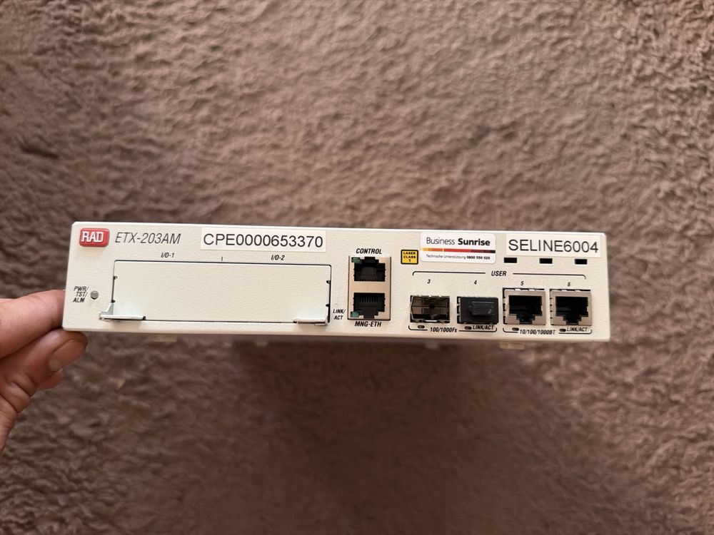 RAD ETX-203AM Seline6004 Router - (Gebraucht) in Opfikon für CHF 20 ...
