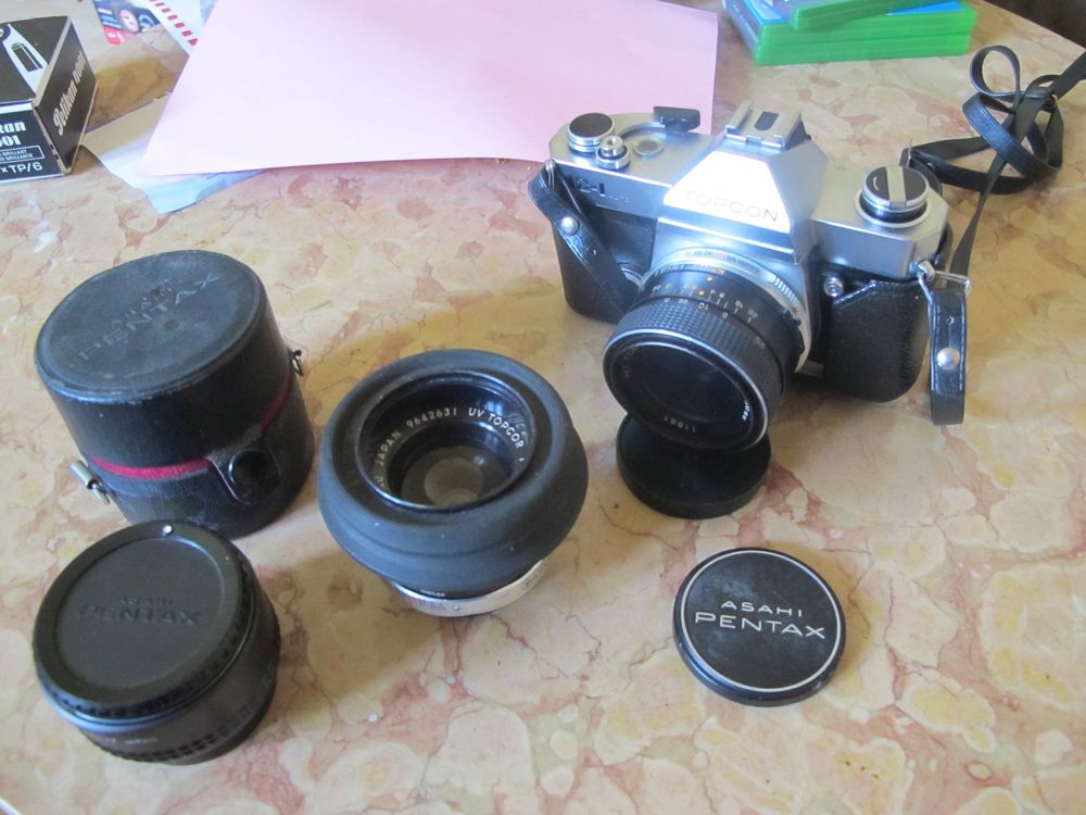 Topcon IC-1 Auto Kamera Mit 3 Objektive Pentax Asahi Japan (Gebraucht) in Altnau für CHF 69 ...