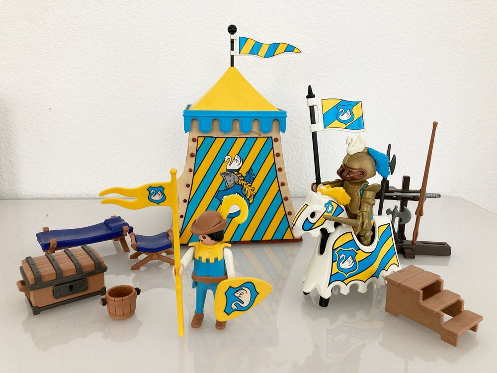 Playmobil 3654 - Swan Knight Tournament Tent - Complete | Kaufen auf ...