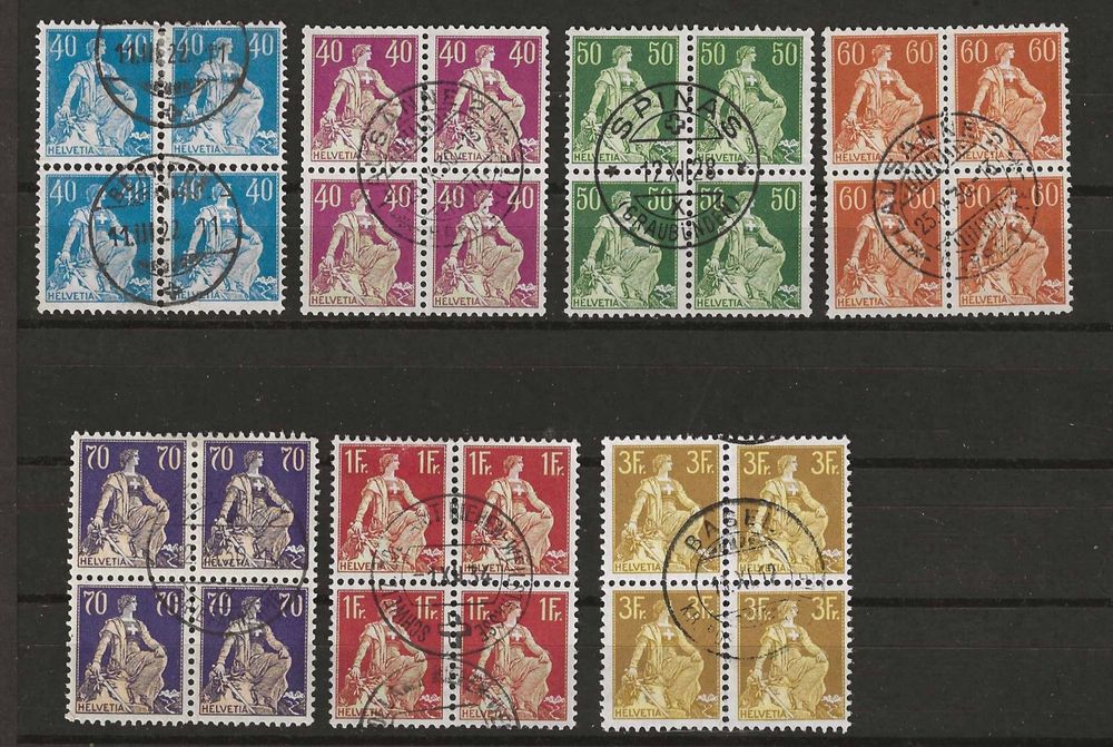 Lot Helvetia mit Schwert im Viererblock : KP 750.- (Gebraucht) in Gümligen für CHF 21 – mit ...