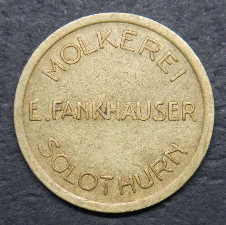 Jeton * Solothurn Molkerei Fankhauser * 1/2 Liter Milch (Gebraucht) in Glis für CHF 10 – mit ...