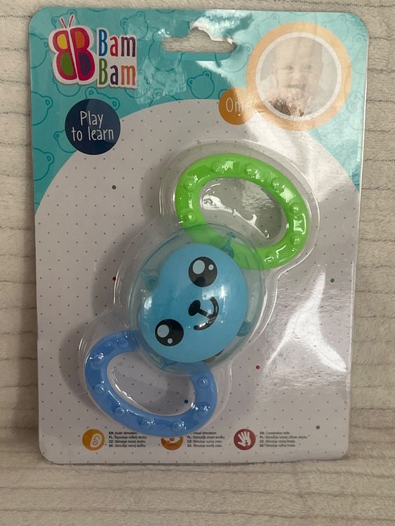 Bam Bam Baby Rassel mit Gesicht,Neu und Originalverpackt! (Neu und ...