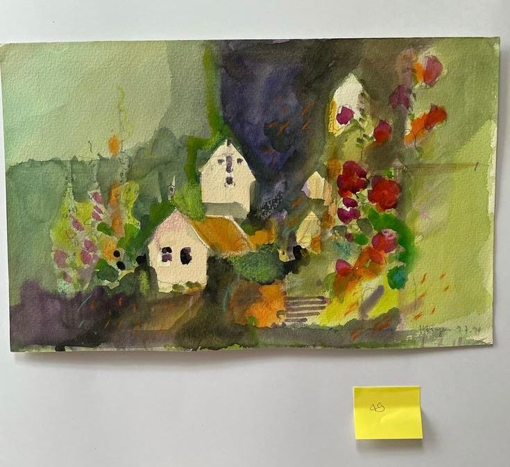 Aquarell von Itingen, signiert | Kaufen auf Ricardo