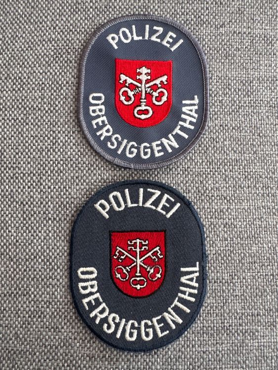 ORIGINAL 2 verschiedene Patch Polizei Obersiggenthal (Neu und originalverpackt) in Endingen für ...