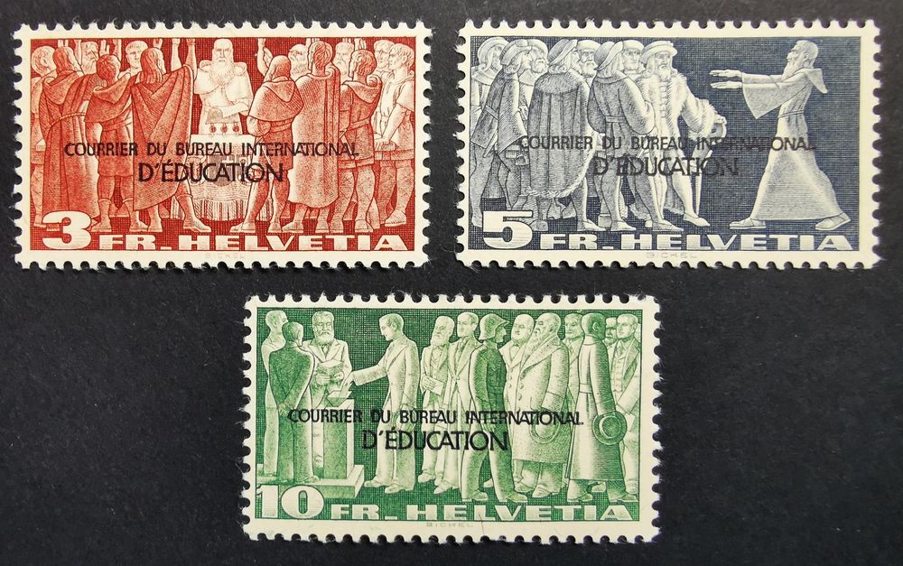 TR17 Timbres Suisse Bureau International D'education (D'occasion) à Cousset pour CHF 12.1 – avec ...