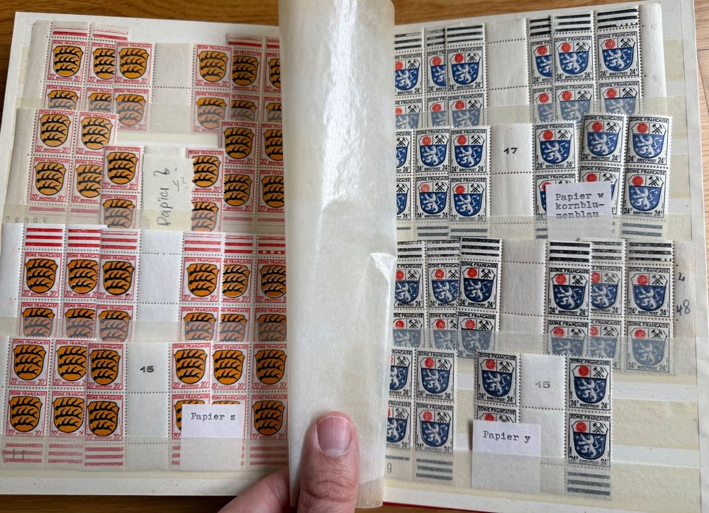 Französische Zone/Zone française BRD 1945, Variantenalbum (Gebraucht ...