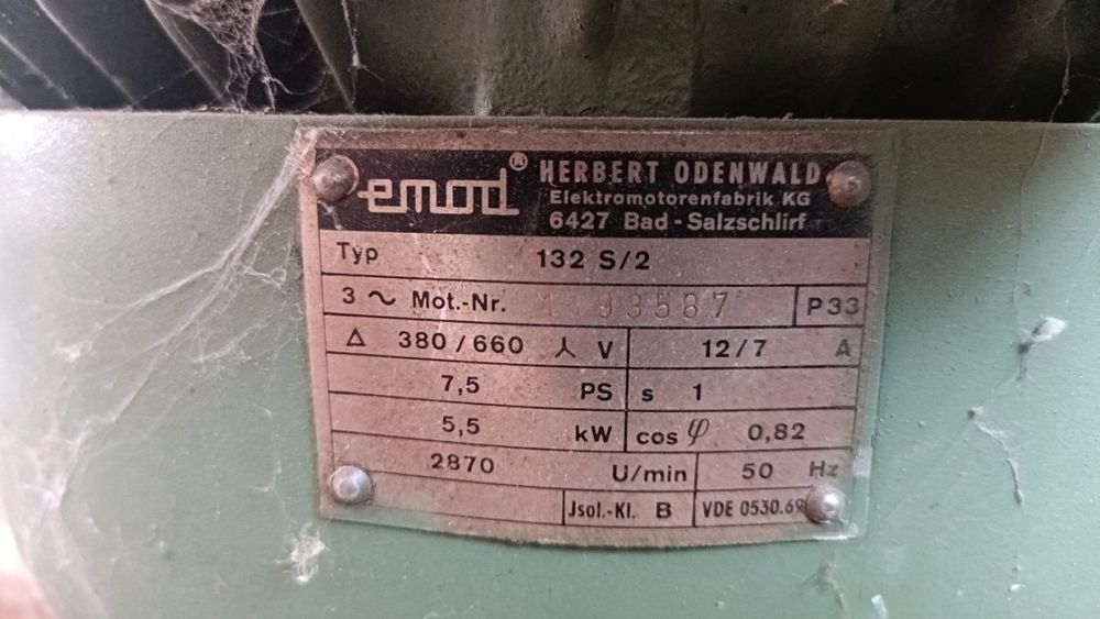 Elektromotor EMOD 380V / 7,5 PS (Defekt) in Sulgen für CHF 150 – nur ...