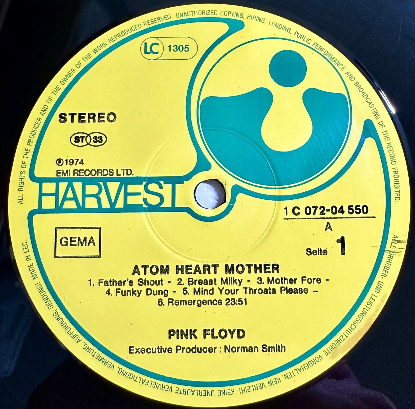 Pink Floyd - Atom Heart Mother // LP: VG+; Sleeve: VG+ (Gebraucht) in ...