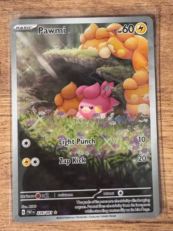 Pawmi ILLUSTRATION ART RARE 226/091 Pokemon Paldean Fates | Kaufen auf ...