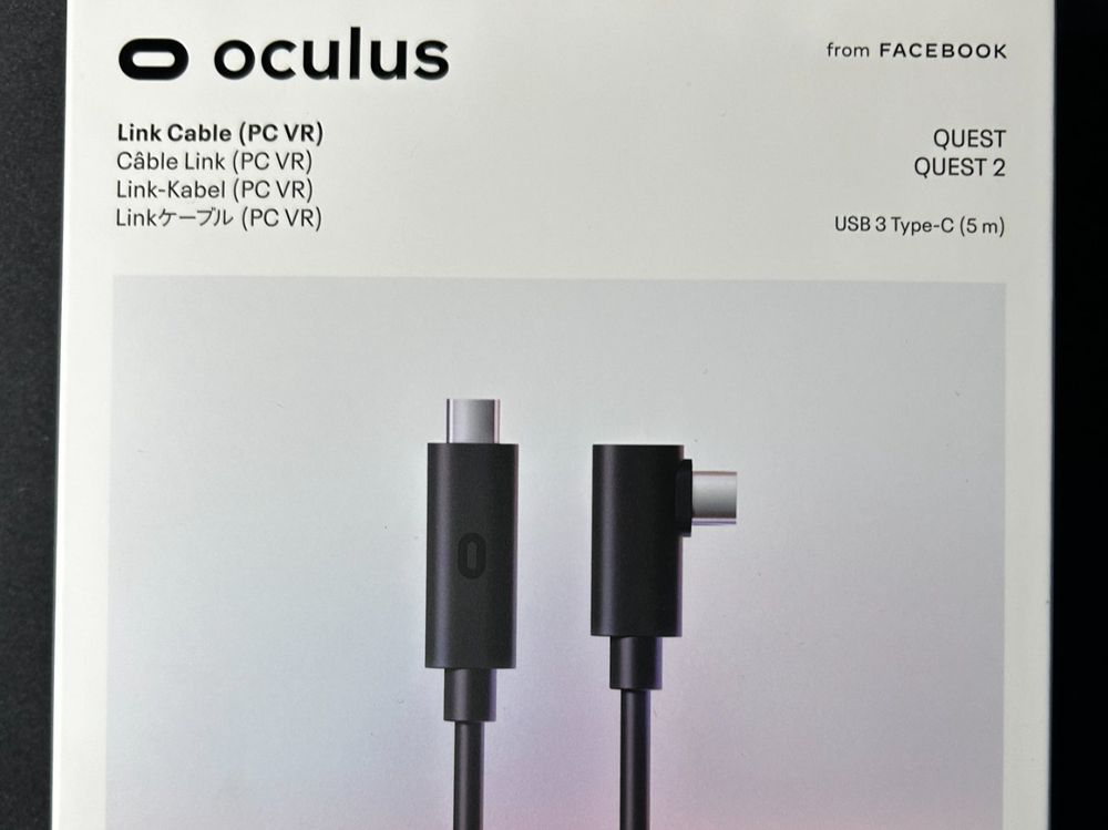 Oculus Meta Quest 2 Link Kabel PC-VR USB 3 Type-C (5m) (Neu und ...