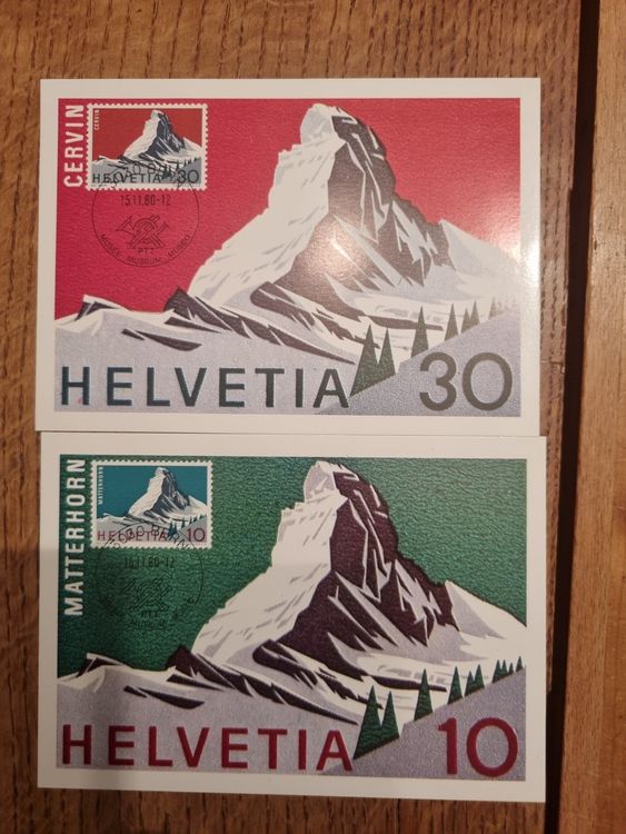 1980 Maximumkarten Motiv Matterhorn (Gebraucht) in Arni AG für CHF 5 – mit Lieferung auf Ricardo ...