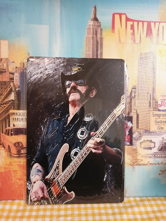 Lemmy Kilmister Motorhead Blechschild Dekoschild Rock M... (Neu und ...