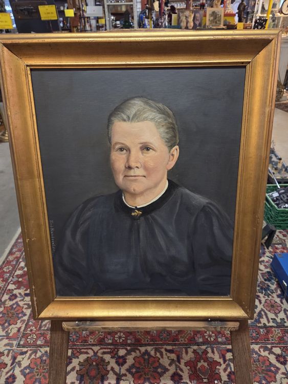 Ölportrait auf Leinwand (Gebraucht) in Burg im Leimental für CHF 50 – nur Abholung auf Ricardo ...