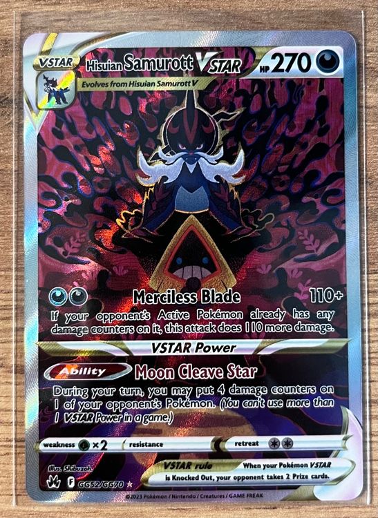 Hisuian Samurott VSTAR GG52/70 Pokemon Crown Zenith | Kaufen auf Ricardo