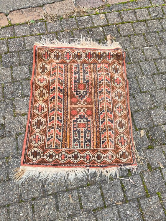 Alter Teppich Orientteppich 53 x 70 cm | Kaufen auf Ricardo