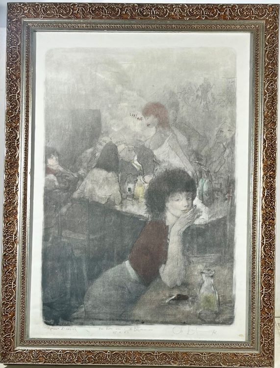 Otto Bachmann (1915-1996) Grosse Lithographie, Handsigniert (Gebraucht ...