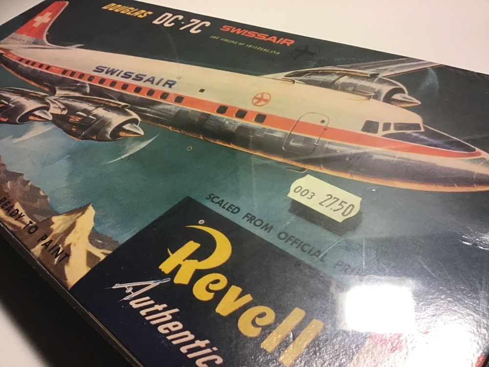 Revell Bausatz "SWISSAIR DC-7C" Neu & verschweisst von 1997 | Kaufen ...