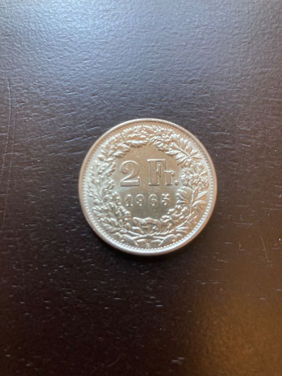2 Franken Silbermünze, 1965 (Gebraucht) in Bern für CHF 5 – mit Lieferung auf Ricardo kaufen