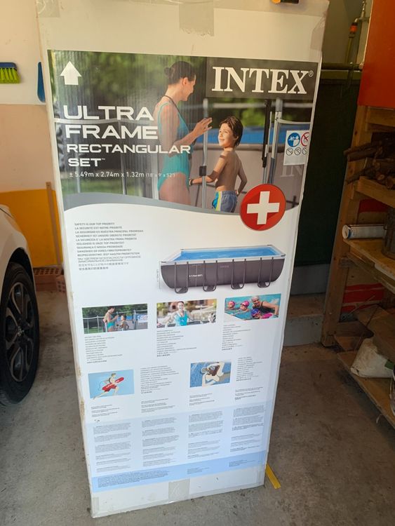 NEU Intex Ultra XTR Quadra Frame Pool 549 x 274 x 132 cm (Neu und ...